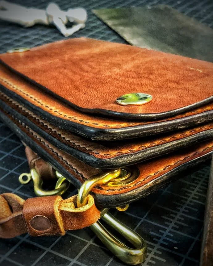 Brando Biker Wallet — Mascon Leather