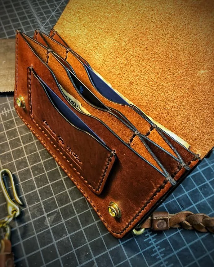 Brando Biker Wallet — Mascon Leather