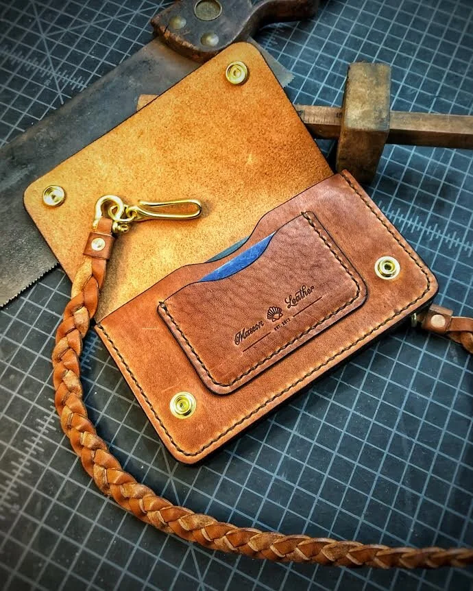 Brando Biker Wallet — Mascon Leather