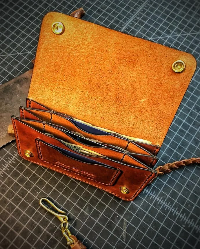 Brando Biker Wallet — Mascon Leather