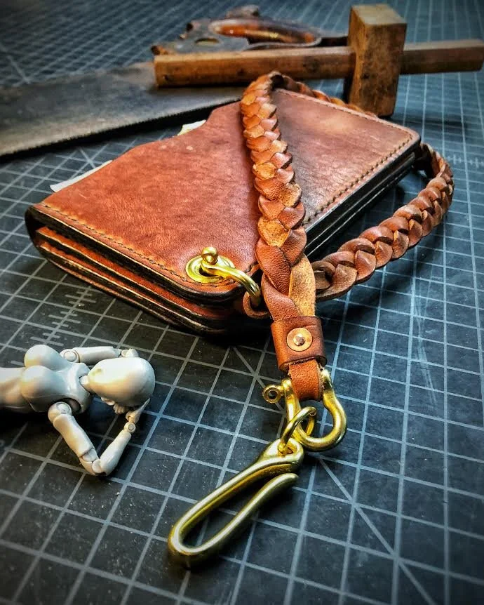 Brando Biker Wallet — Mascon Leather