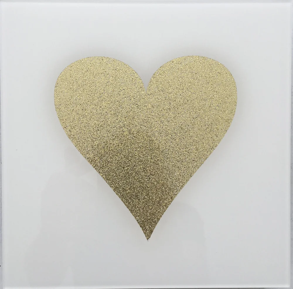 Gold Glitter Heart
