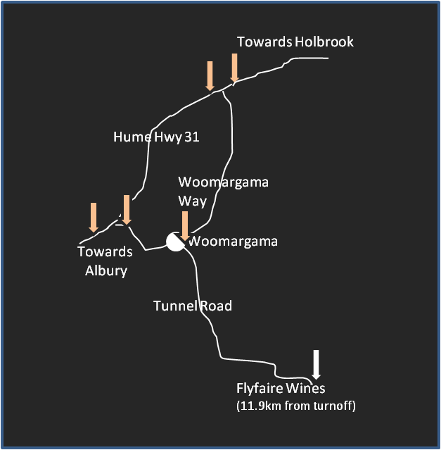 New Hume Highway (M31) Signs for Flyfaire — Flyfaire Wines