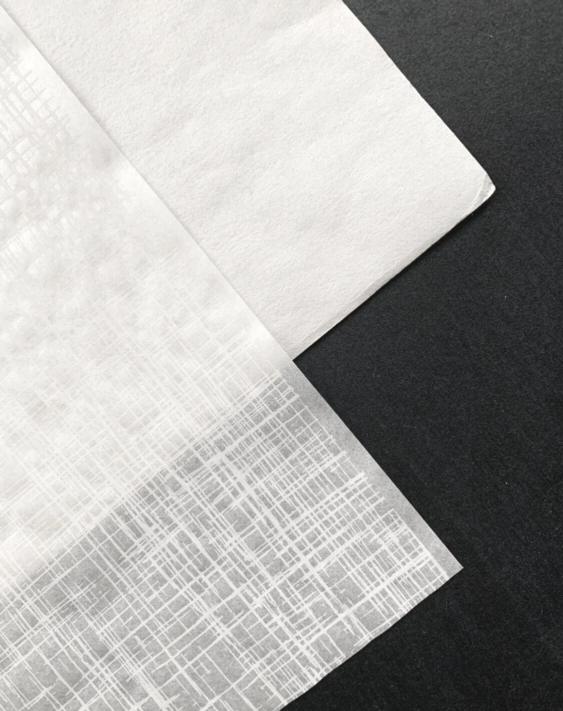 Tarasen White Linen Pattern Tarasen Translucent Paper — Washi Arts