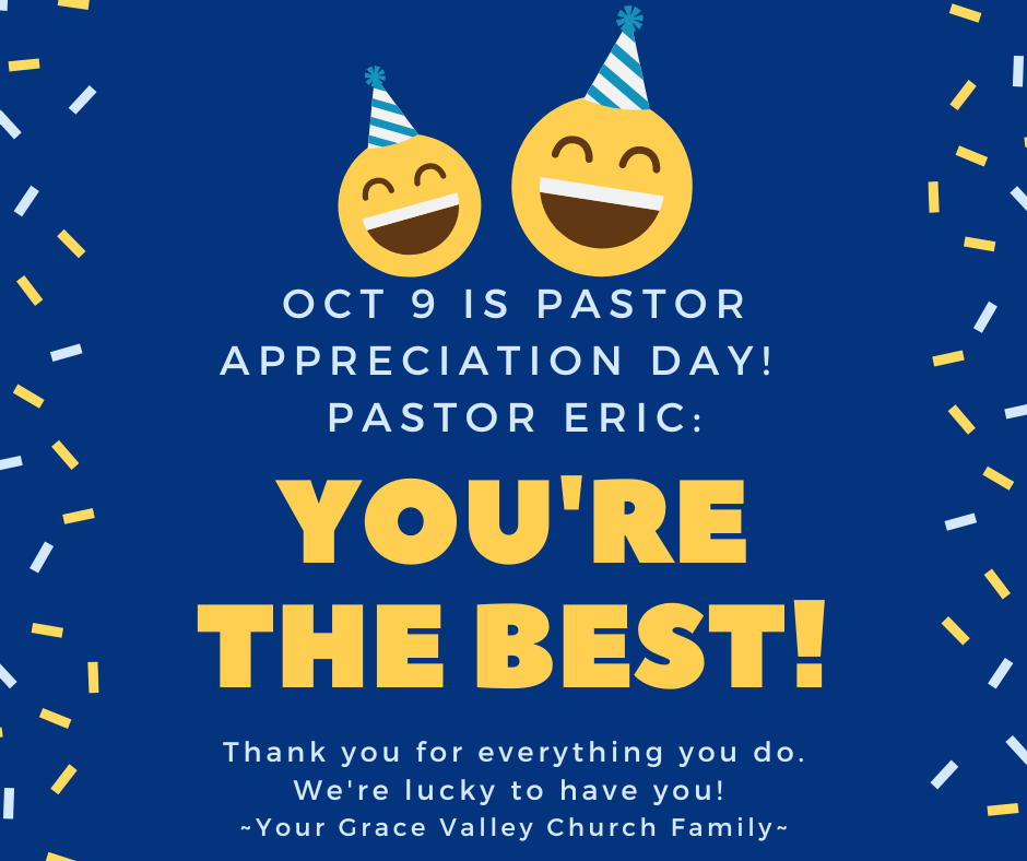 Happy Pastor Appreciation Month