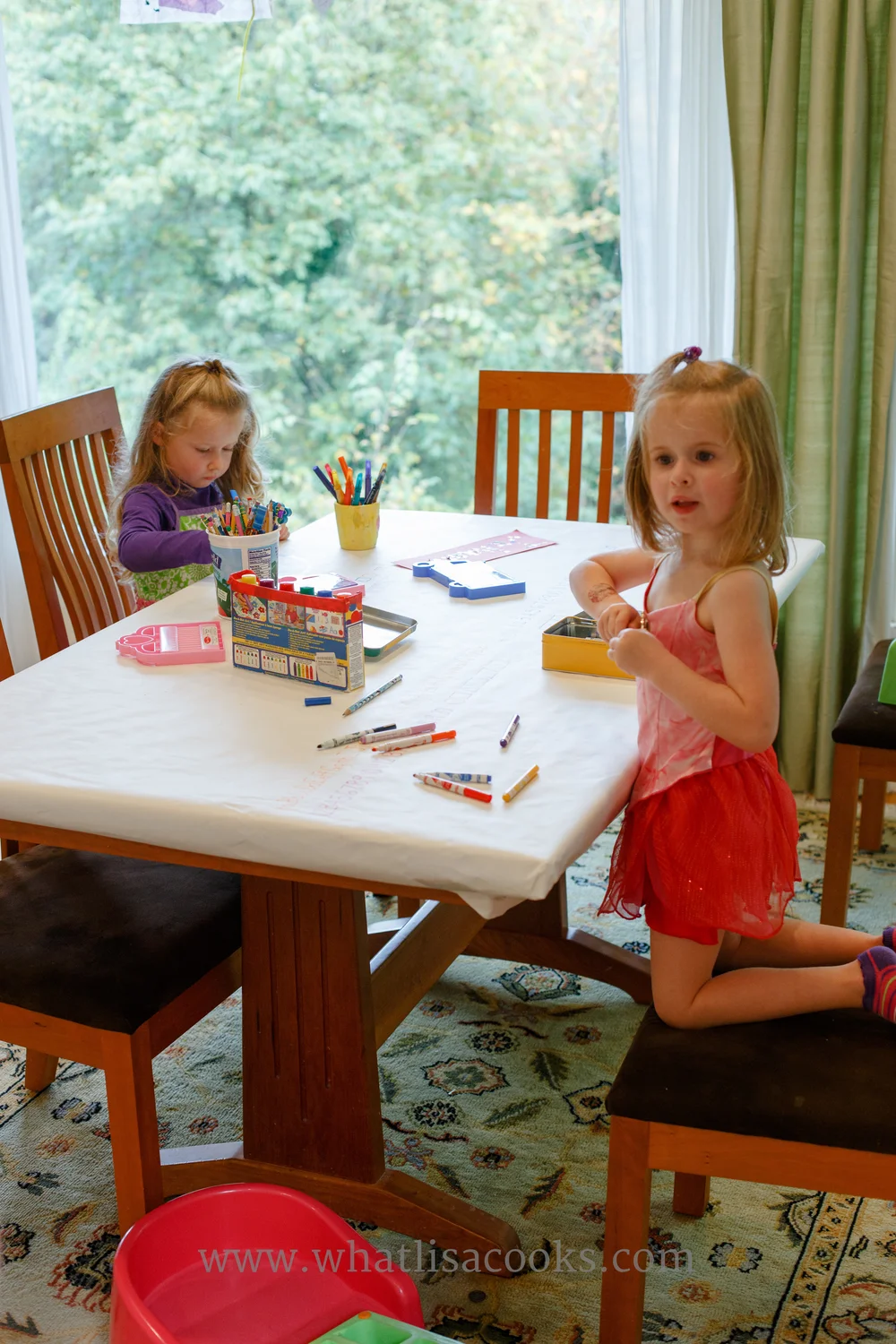 Kid Created Table Cover — What Lisa Cooks