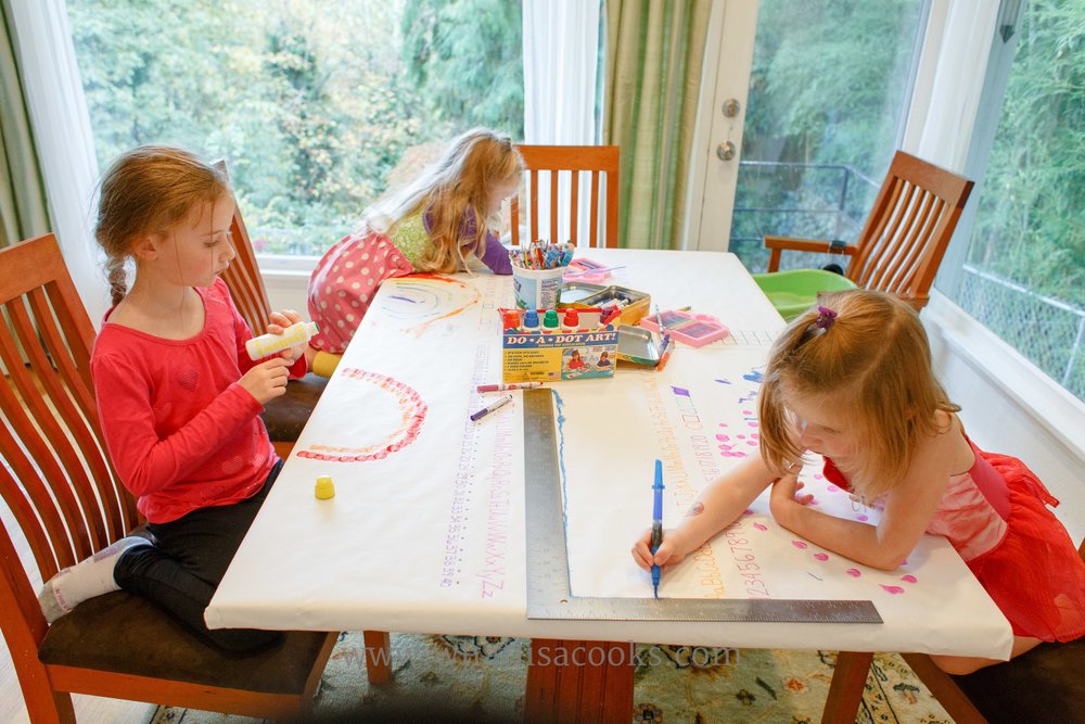 Kid Created Table Cover — What Lisa Cooks