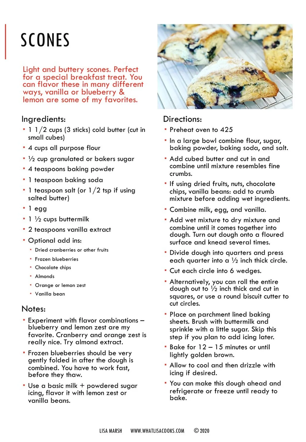 The Best Easy Scone Recipe — What Lisa Cooks