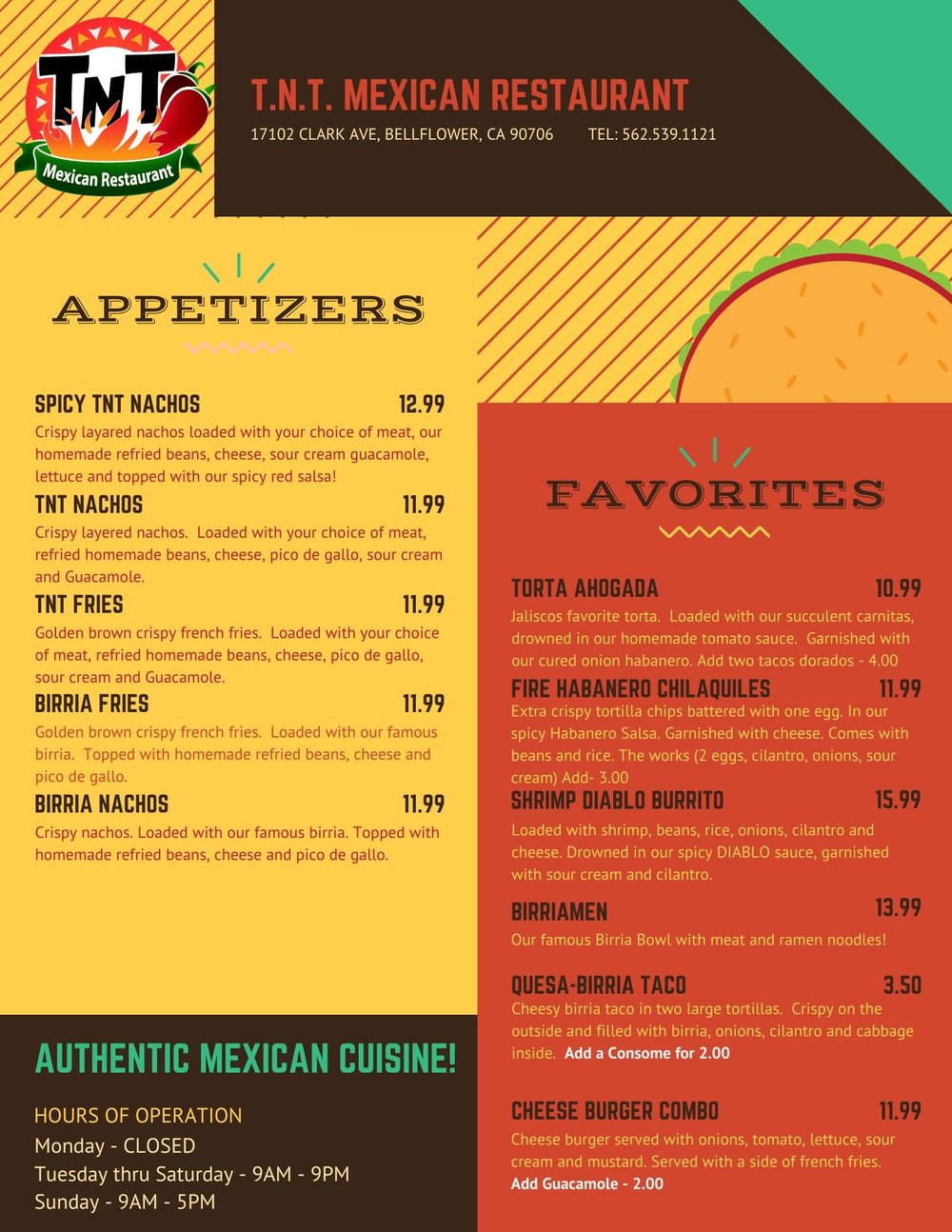 TNT MEXICAN RESTAURANT