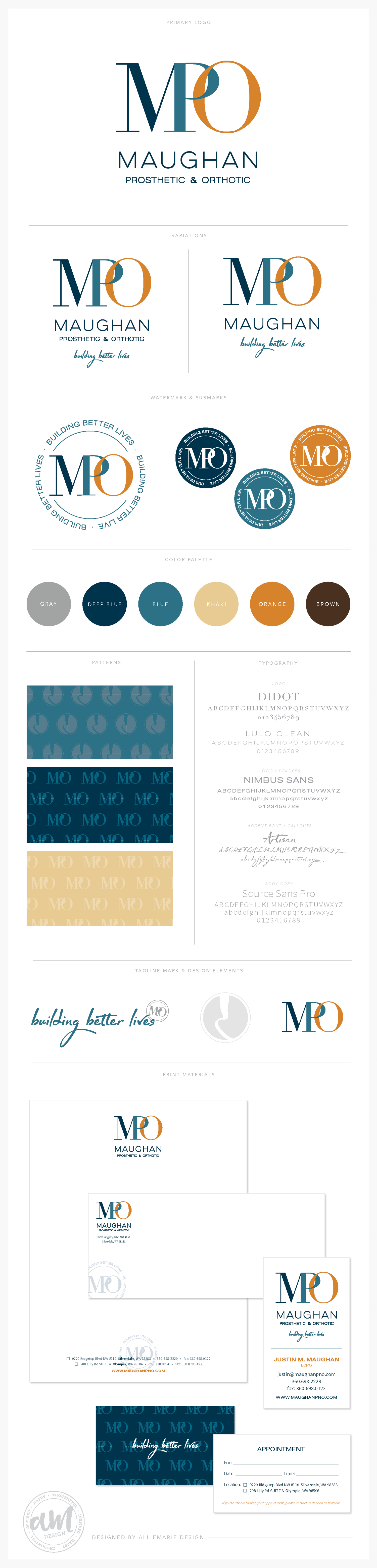 Brand Reveal: Maughan Prosthetic & Orthotic — AllieMarie Design