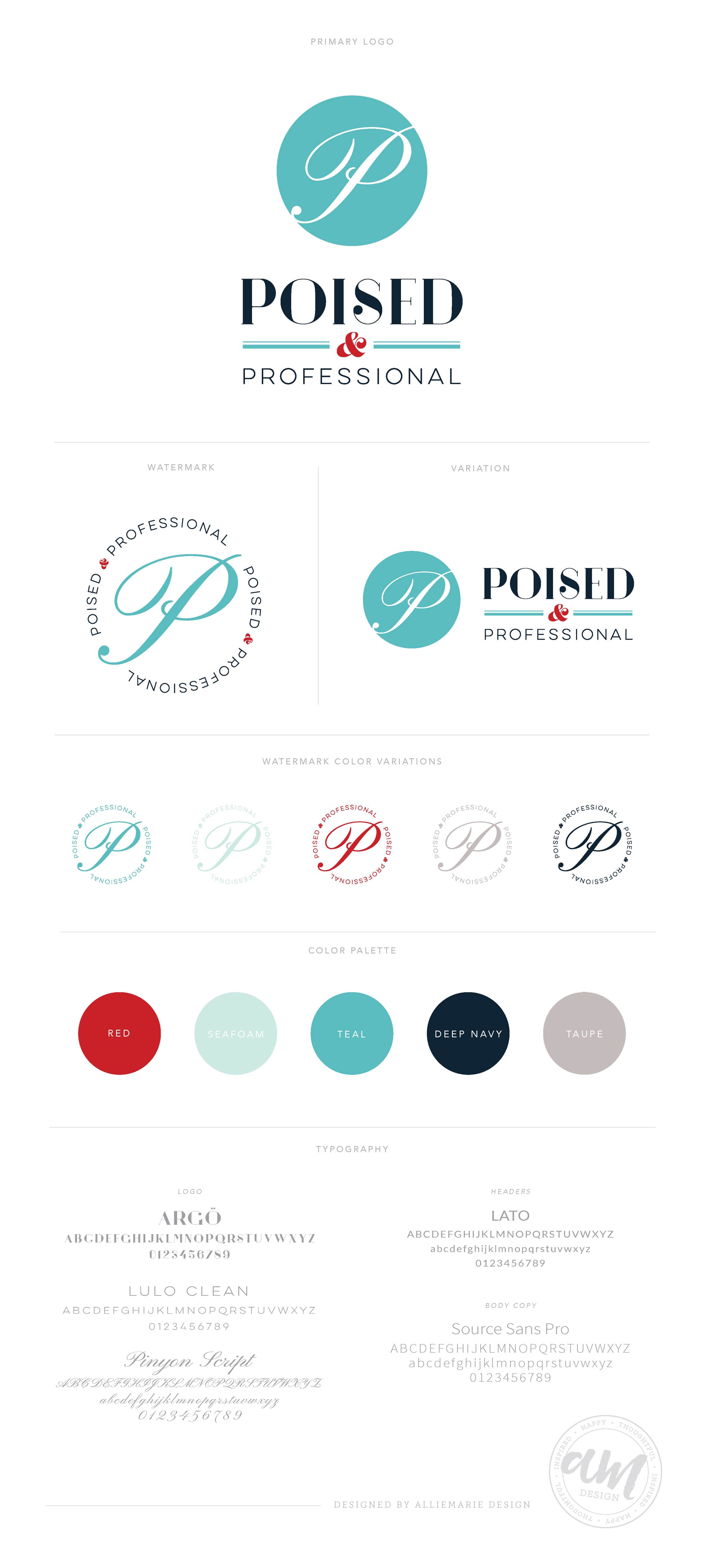 Brand Reveal: Poised & Professional — AllieMarie Design