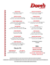 Menu — Dove's Luncheonette Chicago