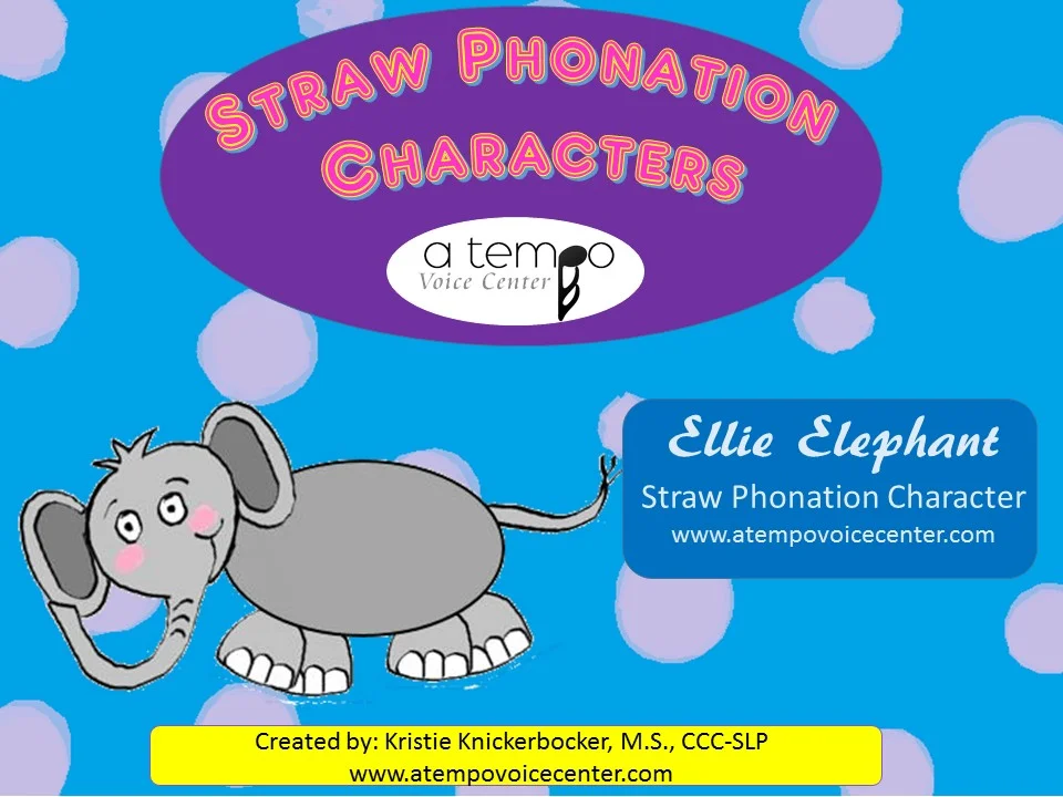 Ellie Elephant (Straw Phonation Character) — a tempo Voice Center