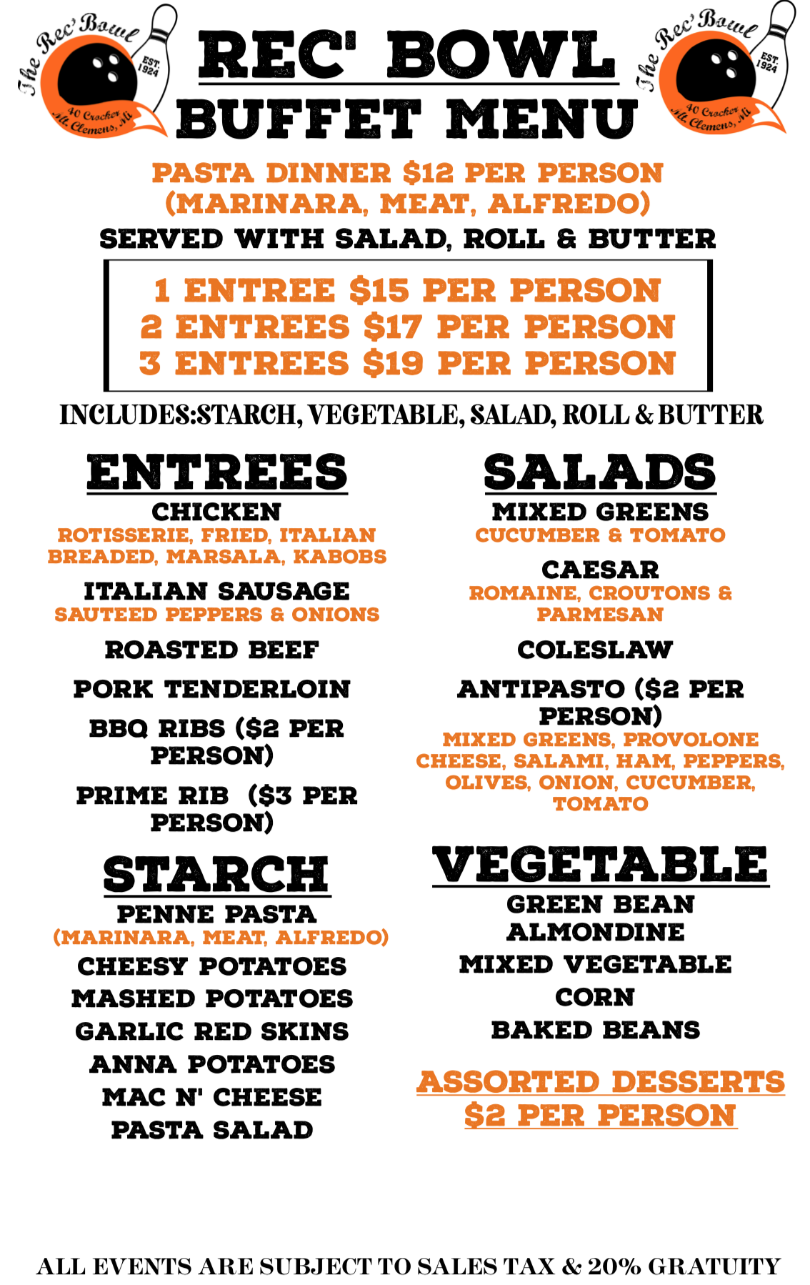 Our Menu — The Rec Bowl