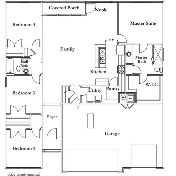 Austin Floor Plan — Girard Homes