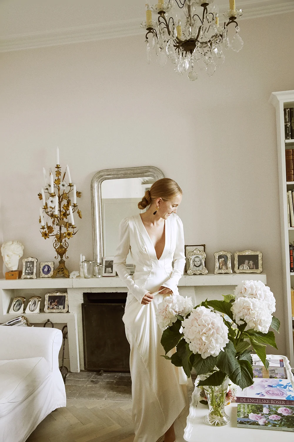 BRITISH VOGUE / Alex Carl Swapped A Veil For A Cape At Her Copenhagen ...