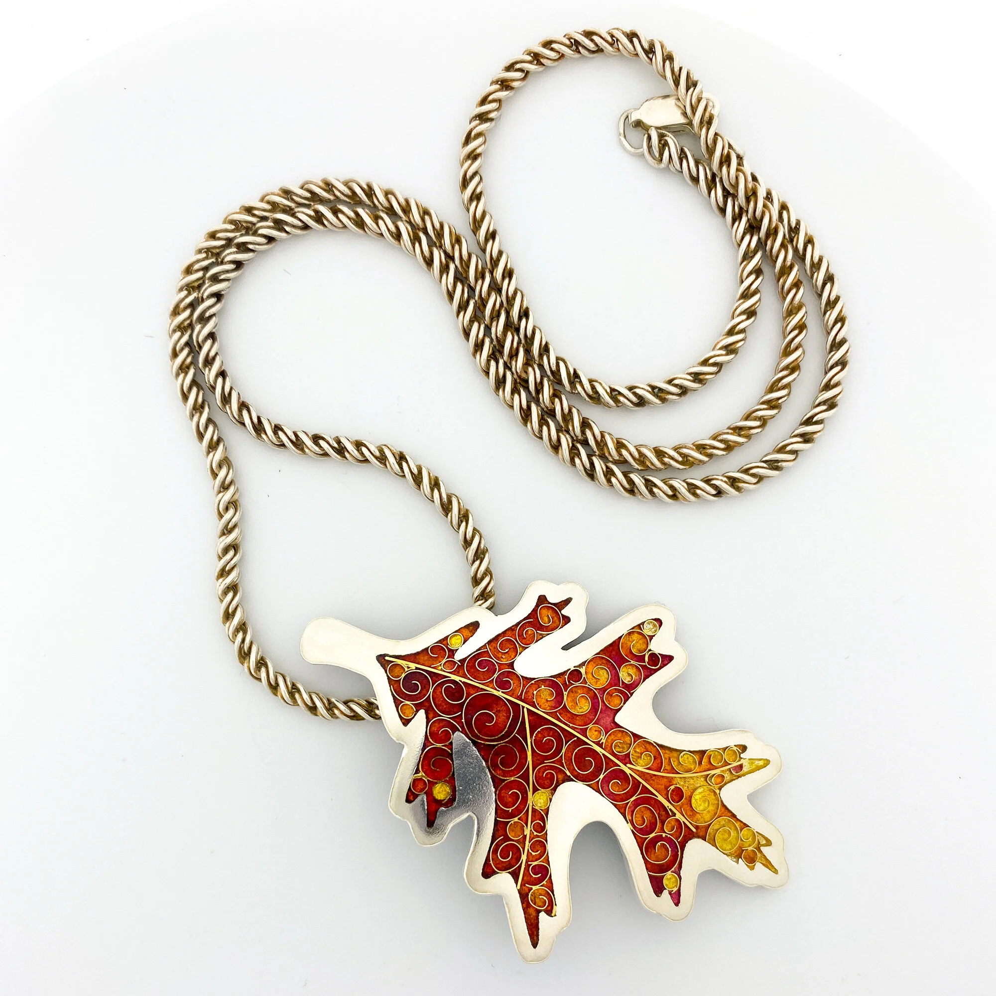 Autumn Leaf Pendant — Sandra McEwen