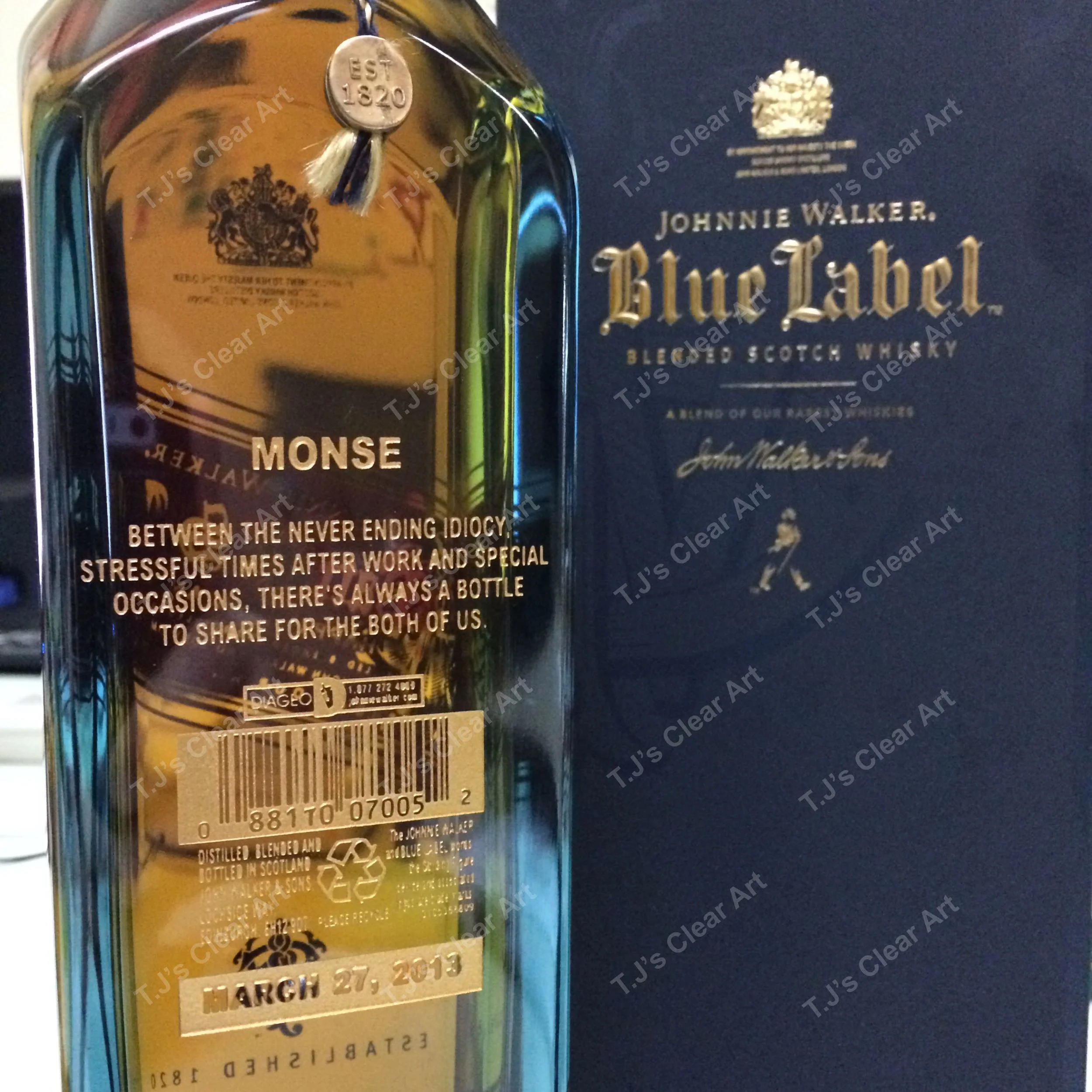 Personalized Bottles — TJ's Clear Art