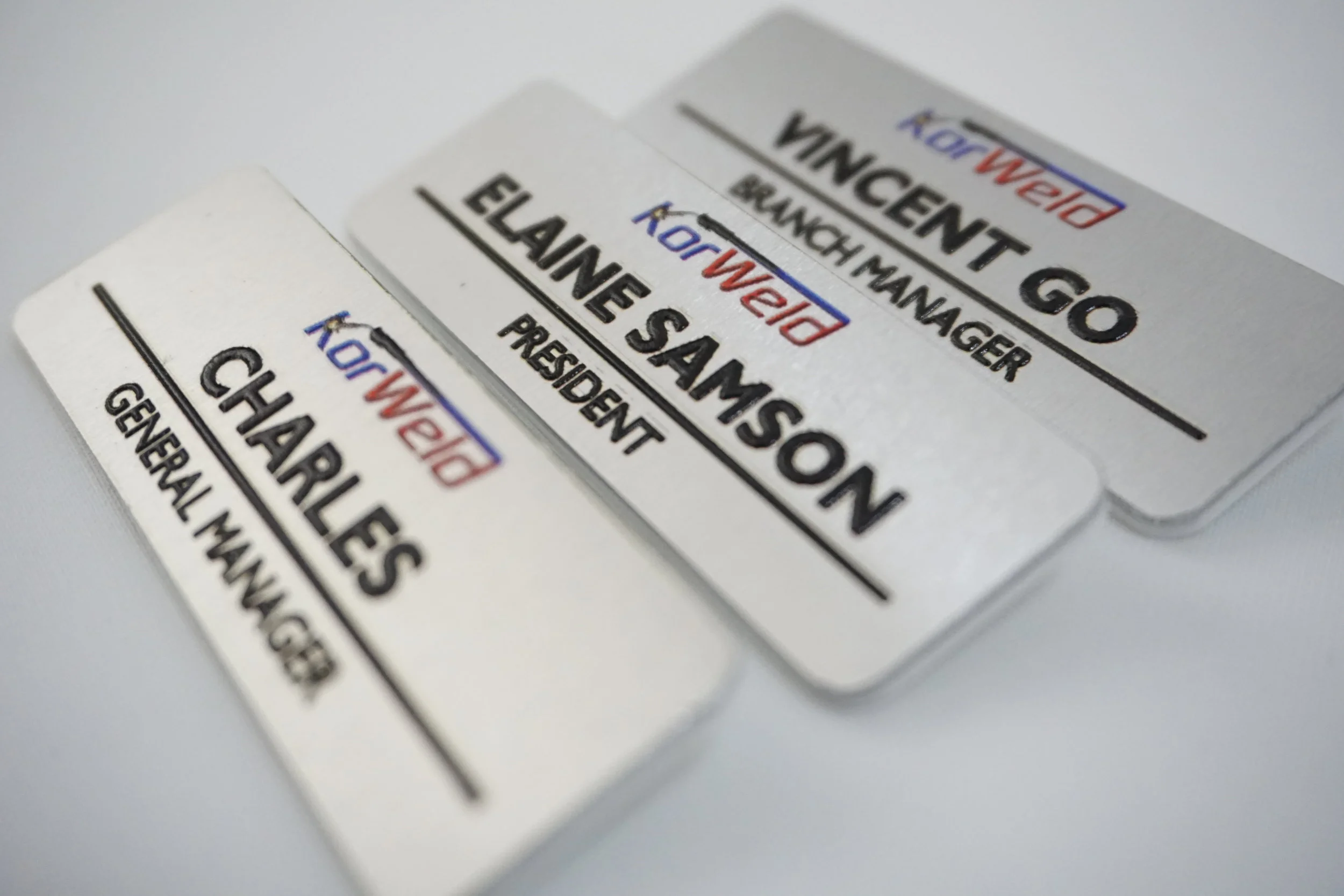 Nameplates and Name Tags — TJ's Clear Art