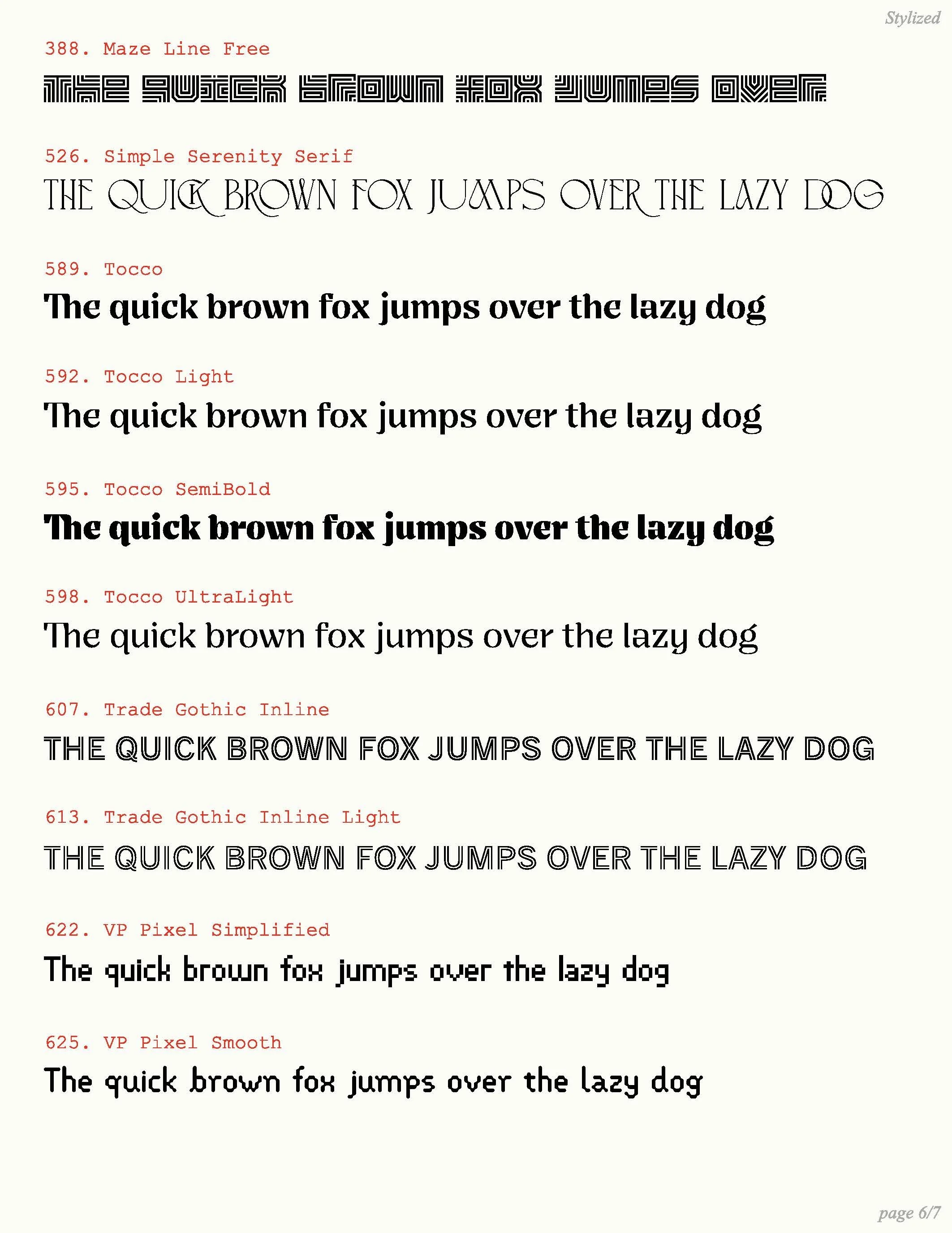 AERO Font List — BANG BANG