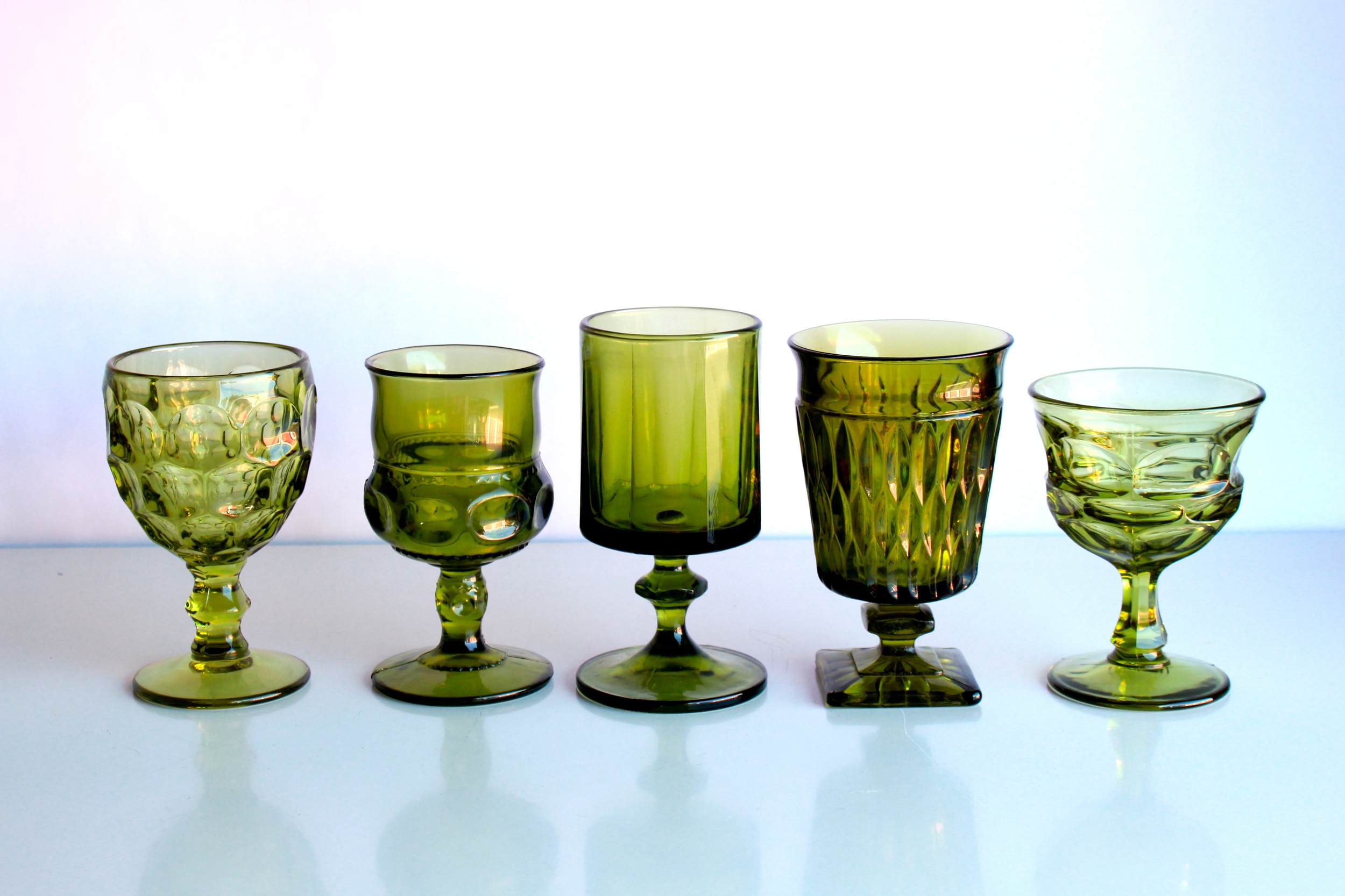 Green goblets — Otis + Pearl Partywares