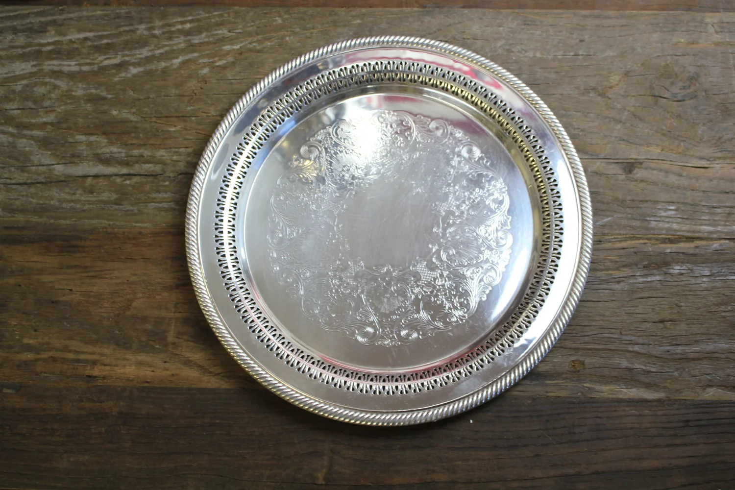 Silver Serving Platters — Otis + Pearl Partywares Vintage Event Rentals ...