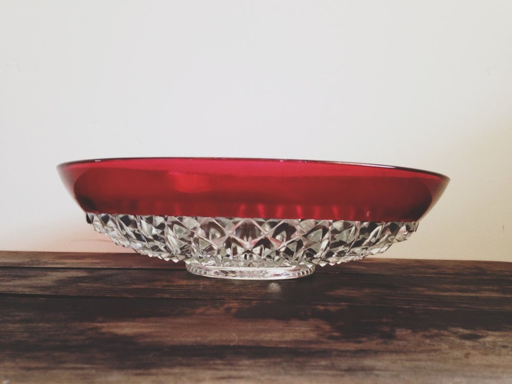 Ruby Kings Crown Serving Bowl — Otis + Pearl Partywares Vintage Event ...