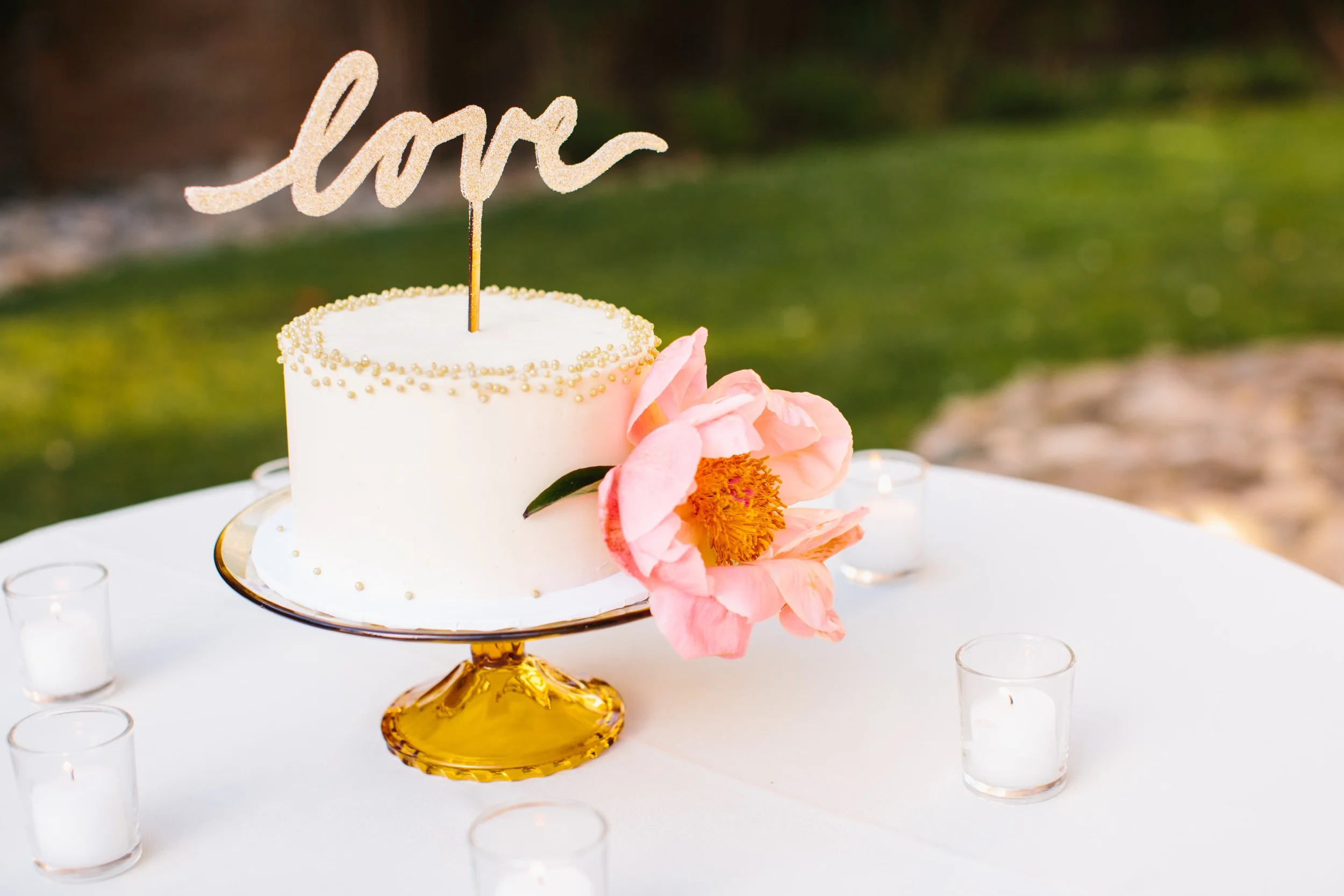 Amber Cake Stand — Otis + Pearl Partywares Vintage Event Rentals Santa ...