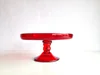 Red Glass Cake Stand — Otis + Pearl Partywares Vintage Event Rentals ...