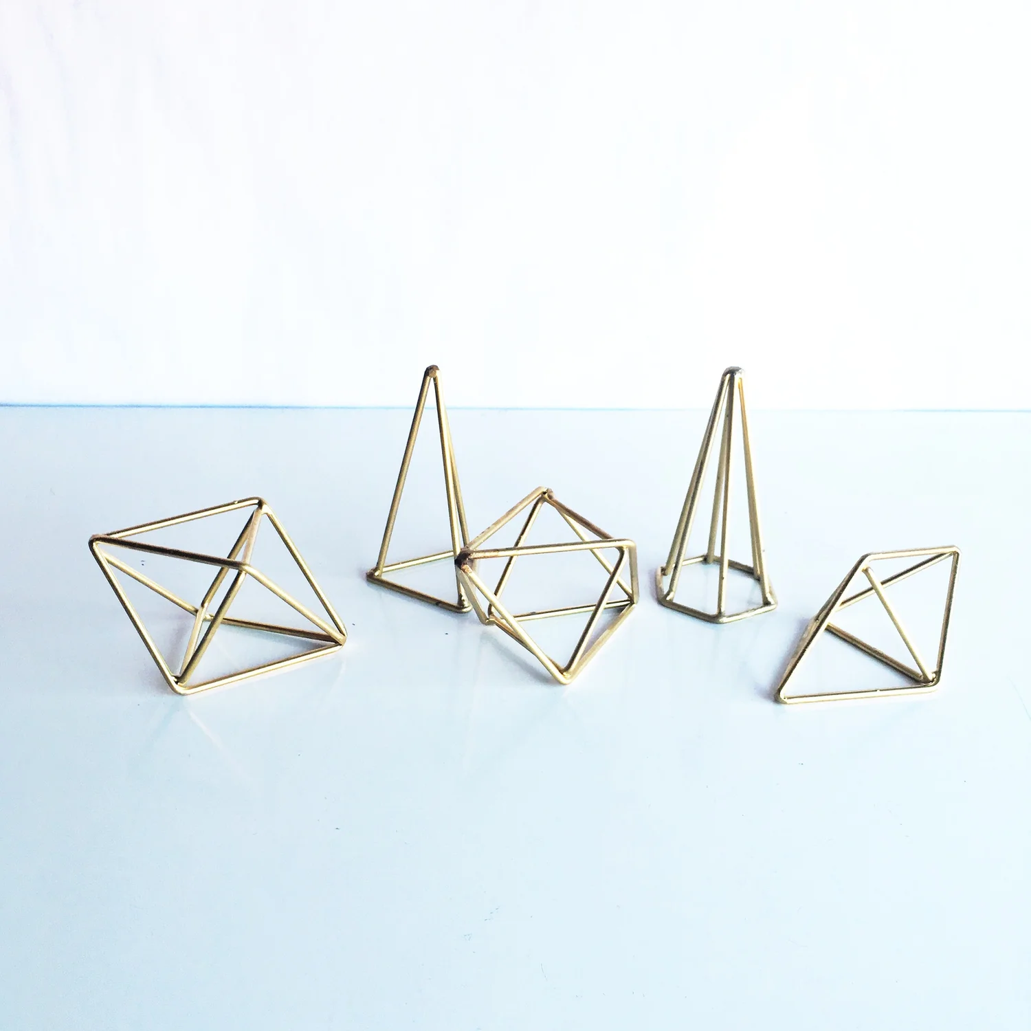 Gold Geometric Shapes — Otis + Pearl Partywares Vintage Event Rentals ...