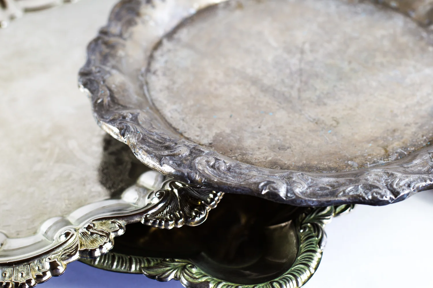 Silver Serving Platters — Otis + Pearl Partywares Vintage Event Rentals ...