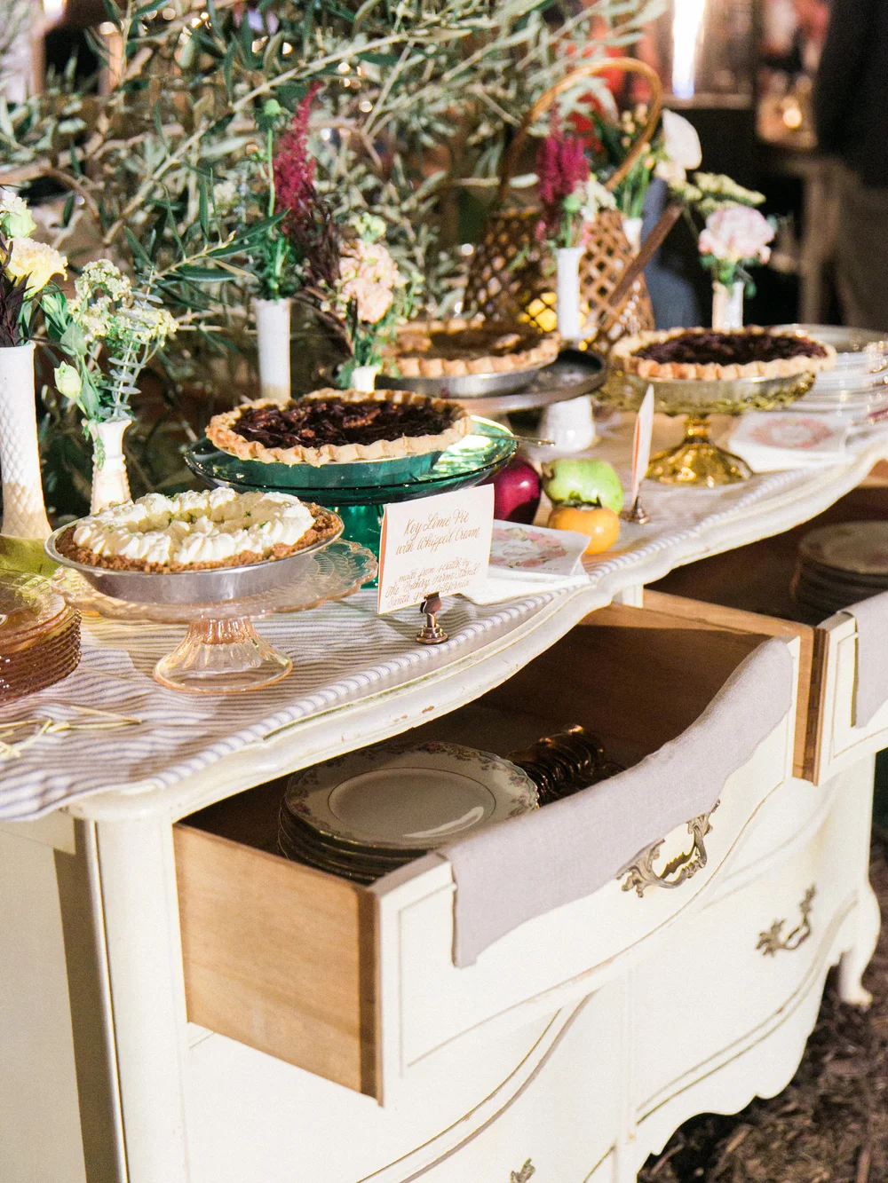 Turquoise cake stand — Otis + Pearl Partywares Vintage Event Rentals ...