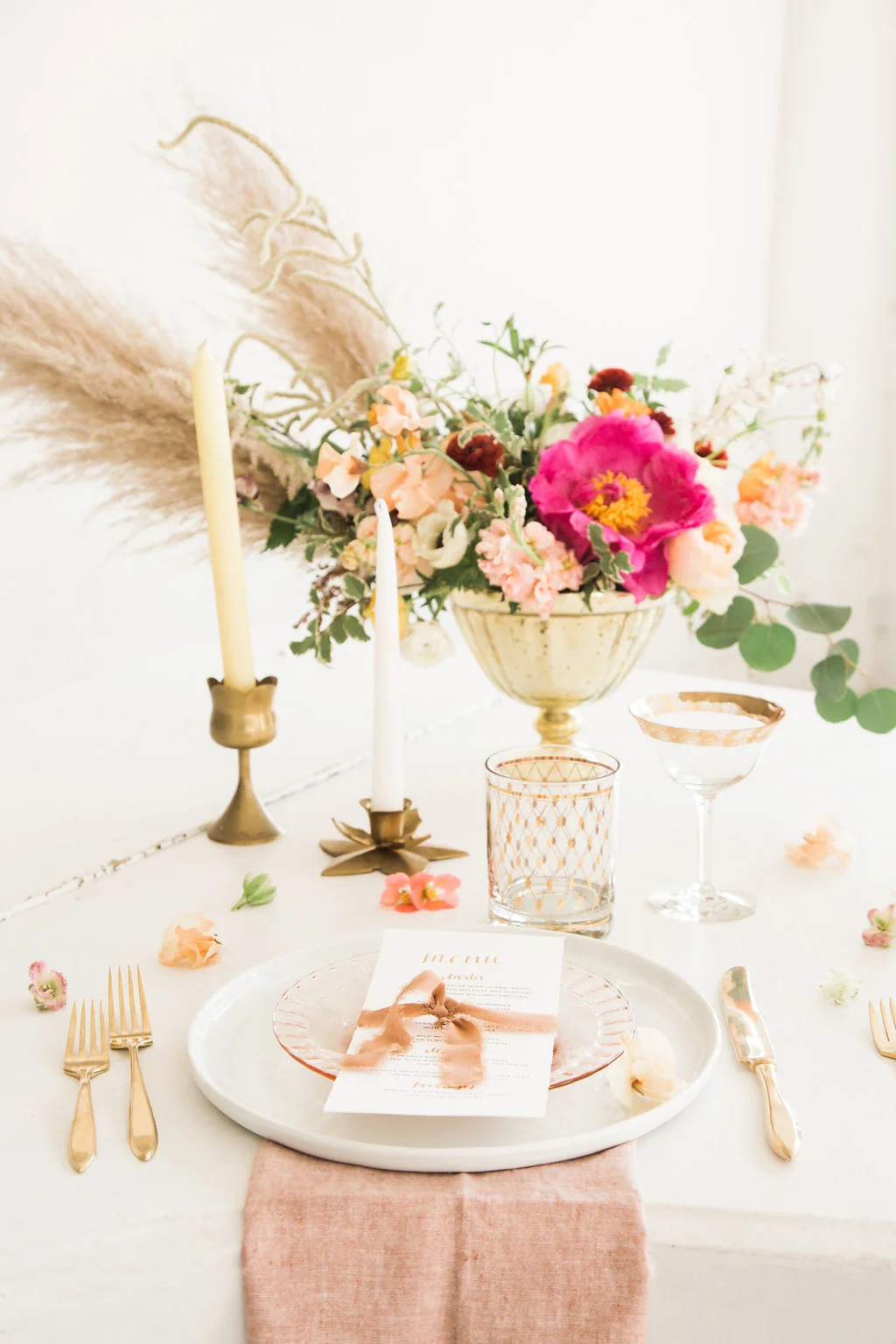 Modern White Dinner — Otis + Pearl Partywares Vintage Event Rentals ...