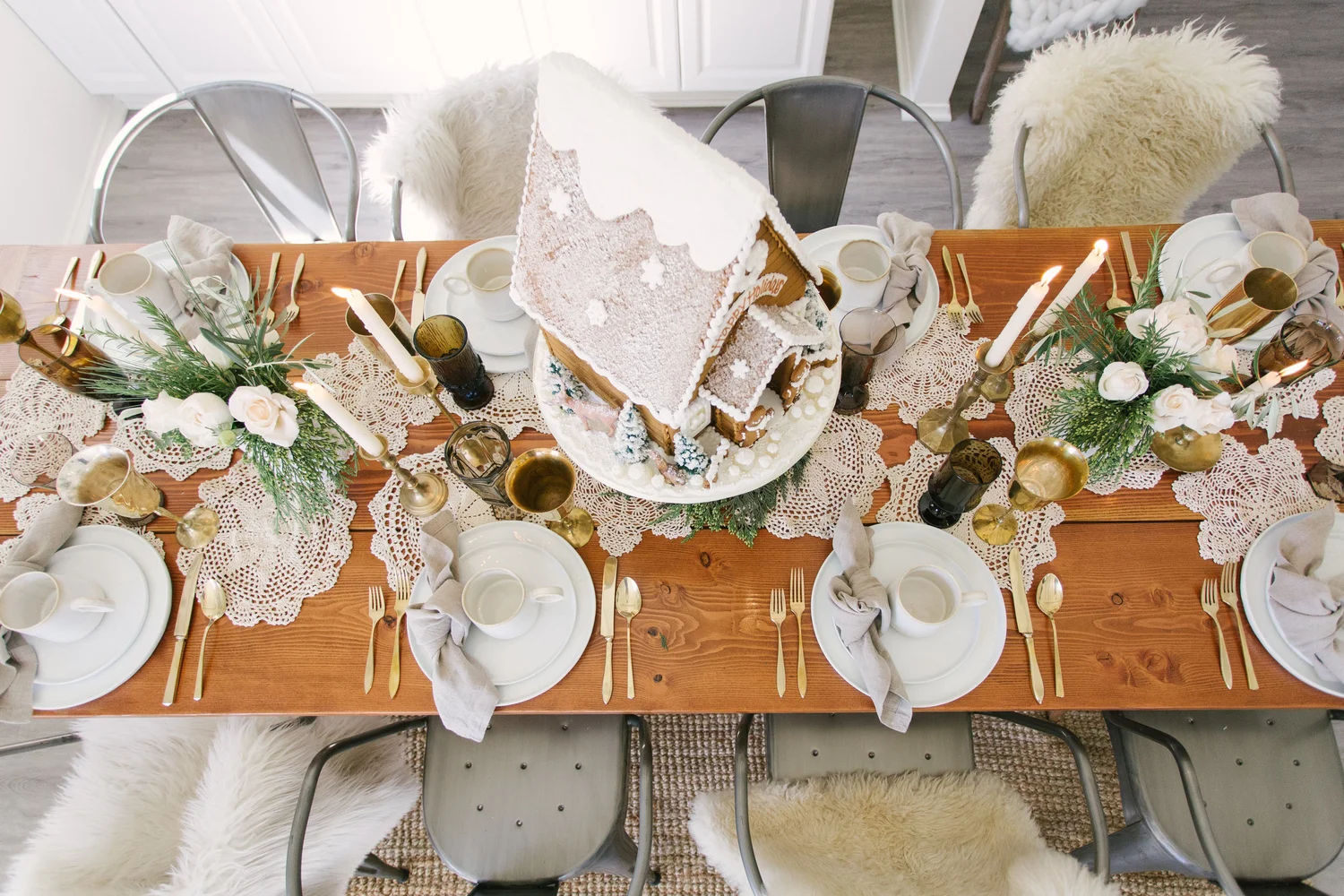 Modern White Dinner — Otis + Pearl Partywares Vintage Event Rentals ...