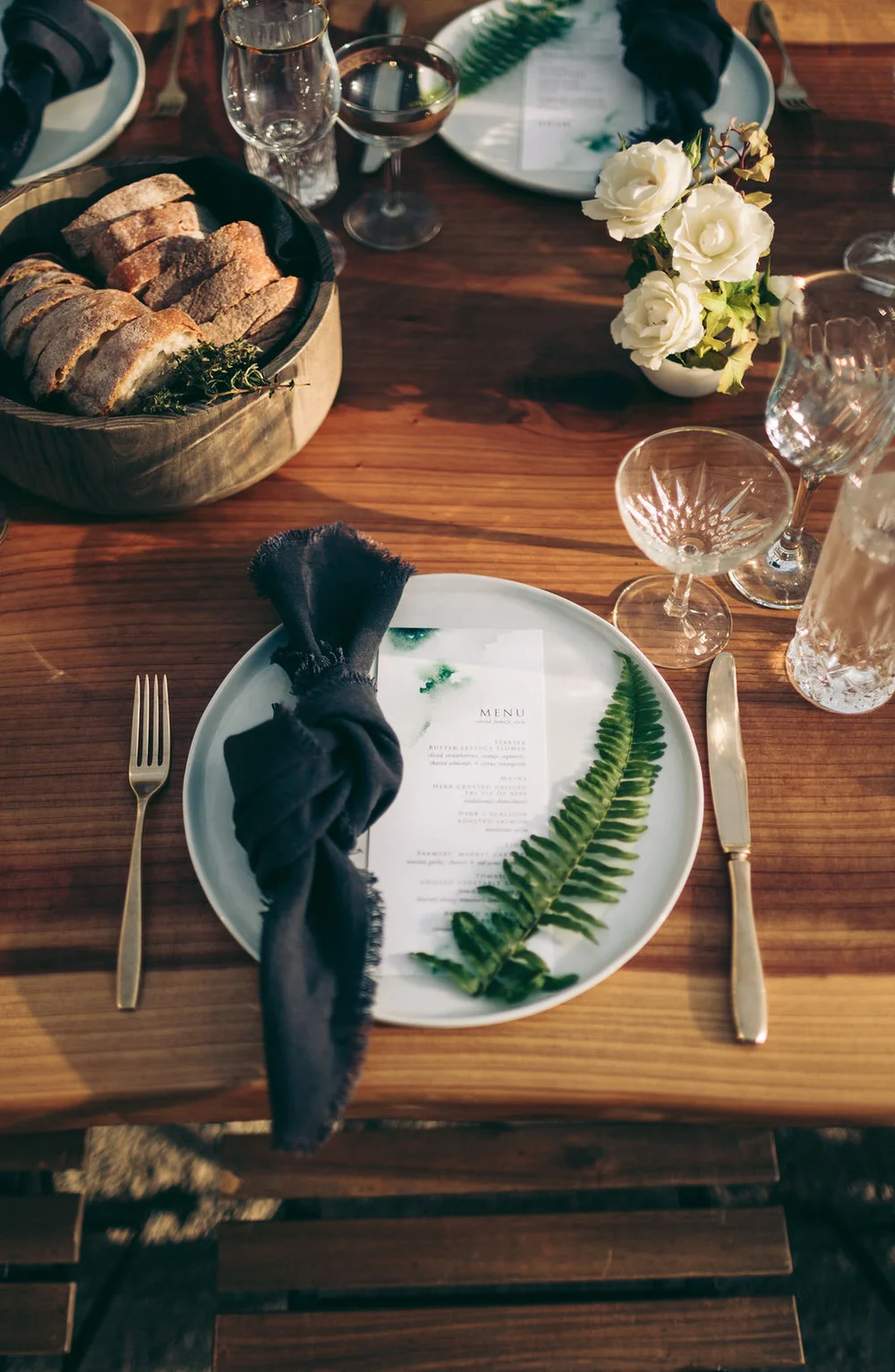 Modern White Dinner — Otis + Pearl Partywares Vintage Event Rentals ...