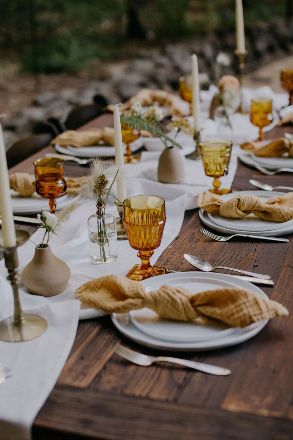 Modern White Dinner — Otis + Pearl Partywares Vintage Event Rentals ...