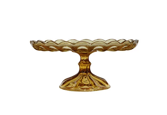 Amber Cake Stand — Otis + Pearl Partywares Vintage Event Rentals Santa ...