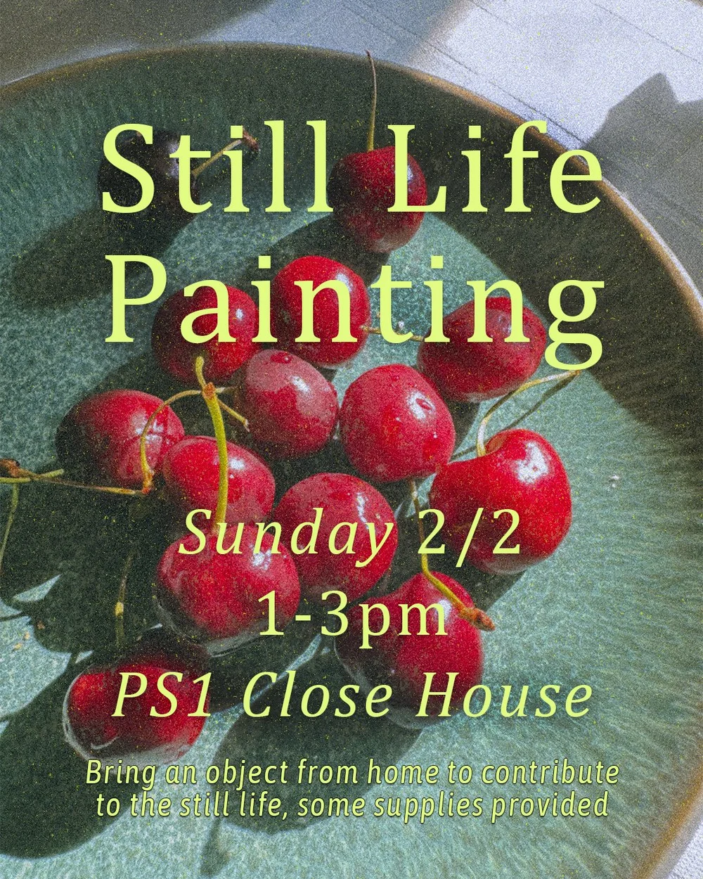 Still Life Painting session -- full! — Public Space One