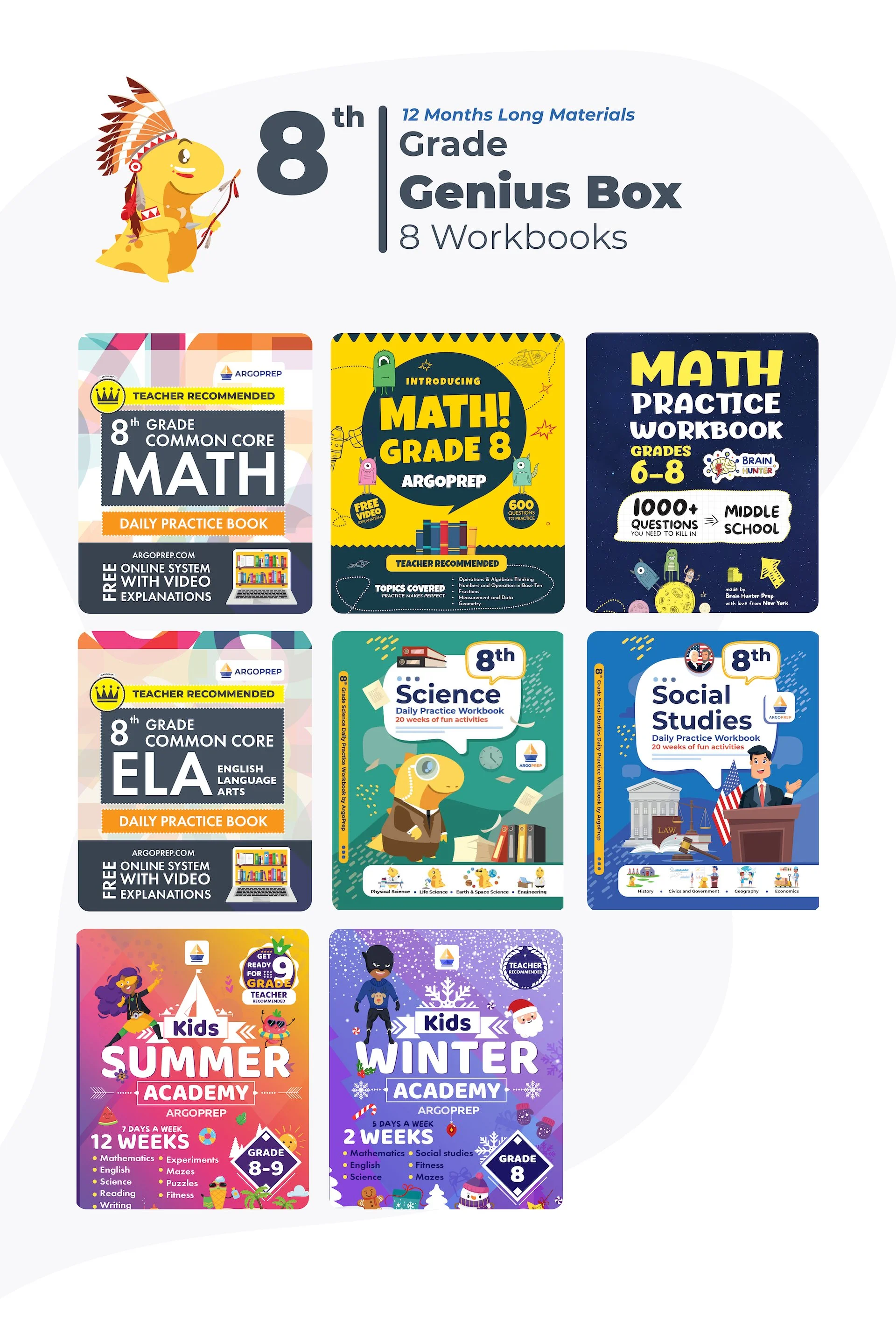 8th Grade Math And ELA Workbooks Argo Brothers 8th Grade Math And ELA Workbooks Argo Brothers