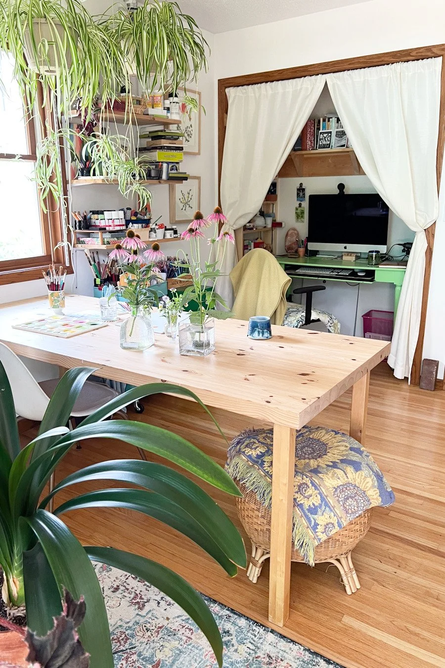 A Tour of My New Studio: A Joyful Plant and Art-Filled Creative Space ...