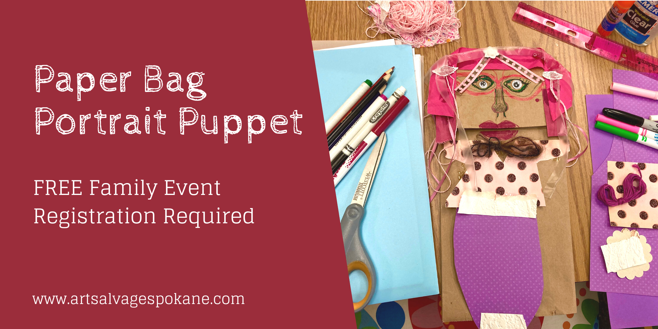 Paper Bag Puppet Portrait — Art Salvage