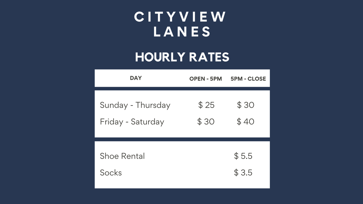 CITYVIEW LANES
