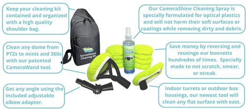 Security Camera Cleaning Pole & CCTV Cleaning Kit | Camera Shine