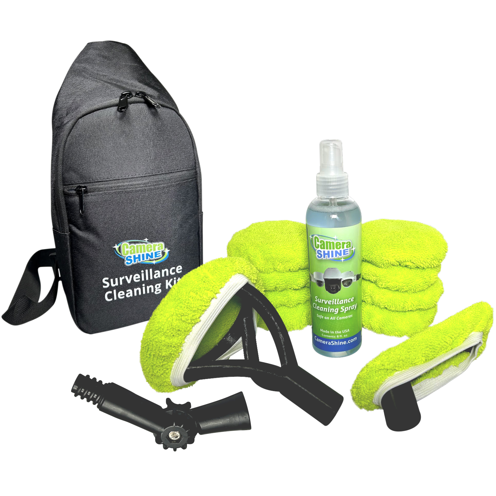 Security Camera Cleaning Pole & CCTV Cleaning Kit | Camera Shine
