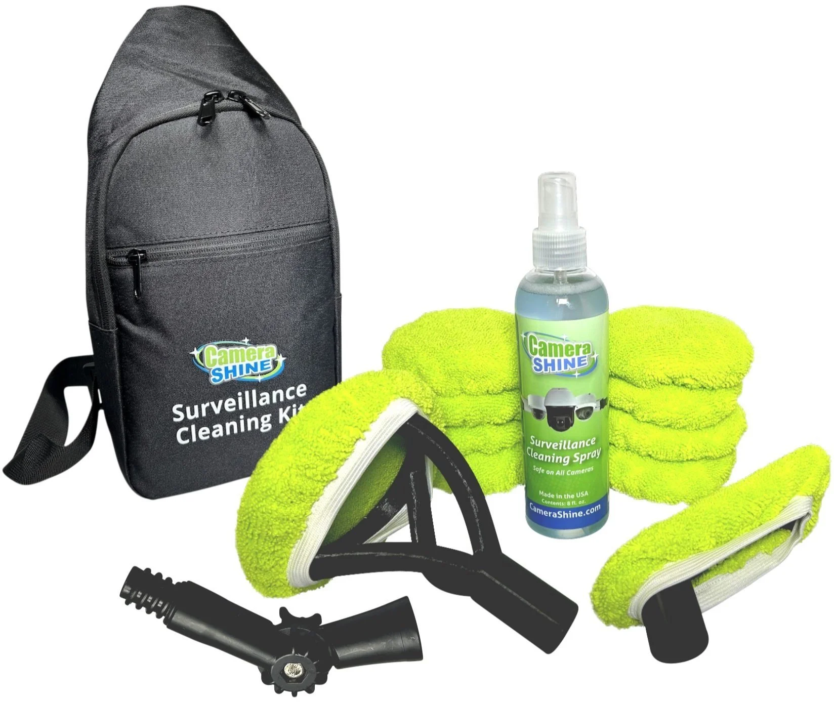 Security Camera Cleaning Pole & CCTV Cleaning Kit | Camera Shine