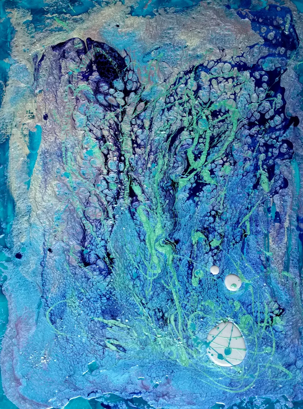 On The Bench - Slinging Paint — Tristina Dietz Elmes, Artist