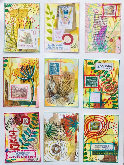Making Artist Trading Cards — Tristina Dietz Elmes, Artist