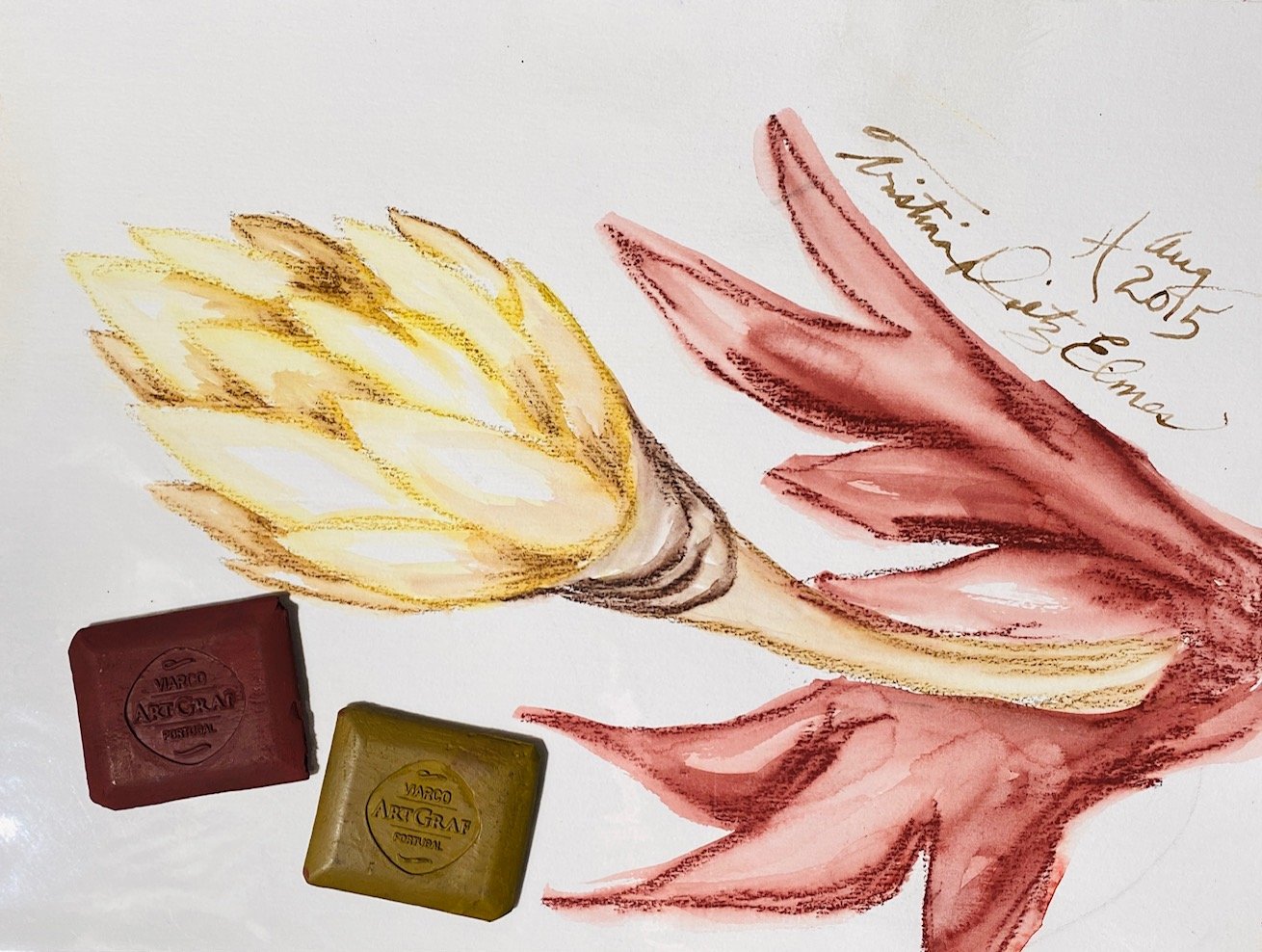 ArtGraf Water Soluble Tailor Blocks Drawing — Tristina Dietz Elmes, Artist