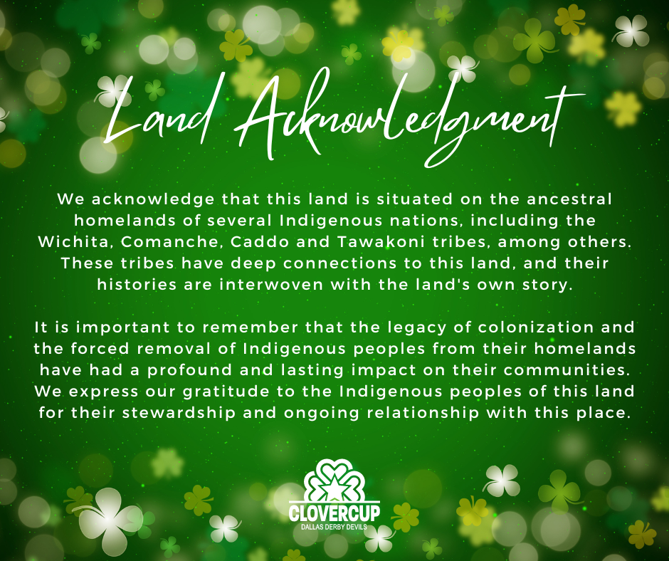 Land Acknowledgment — Clover Cup