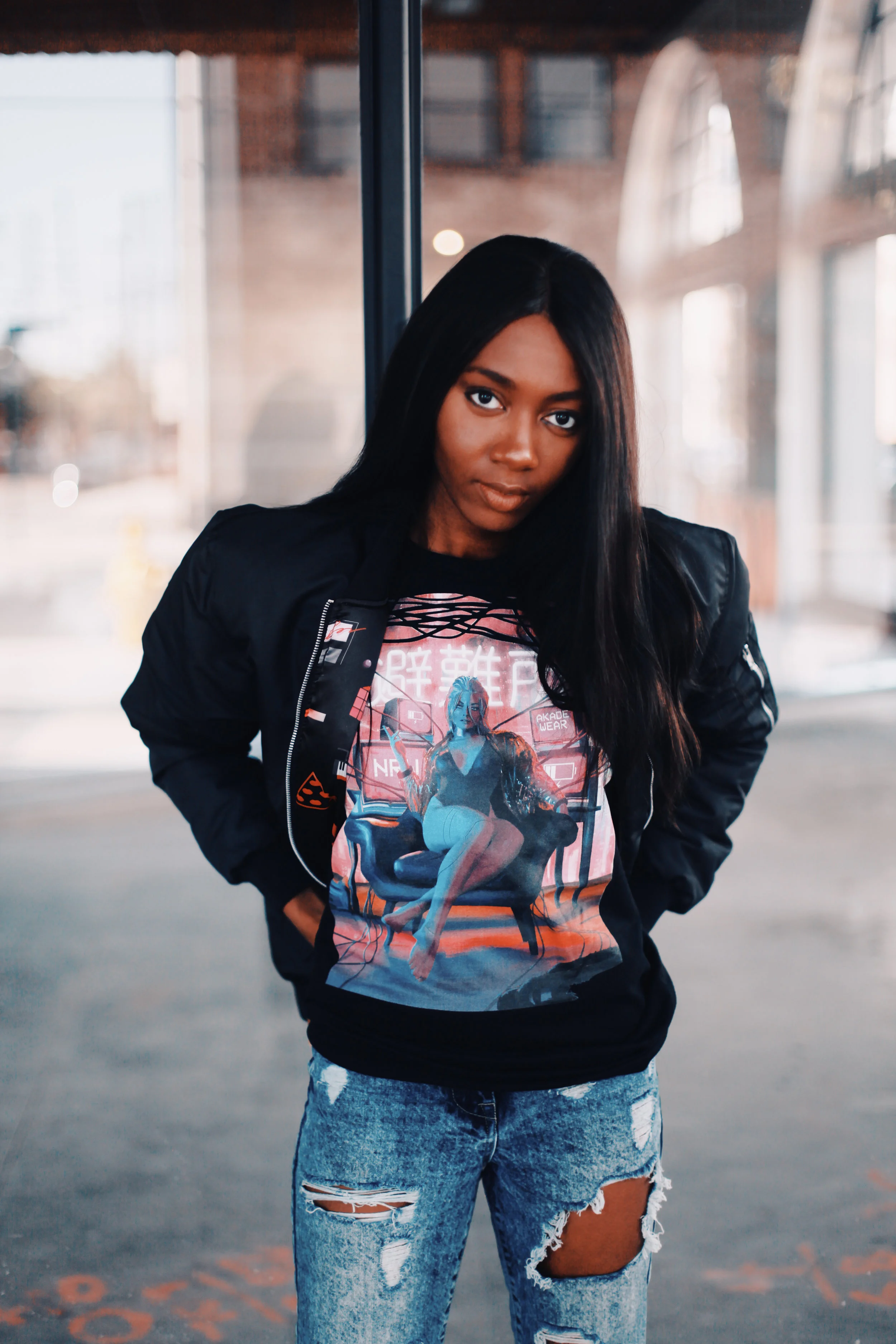 Neon Street Club | FW17 | Editorial | — Akade Wear | Retrowave Clothing ...